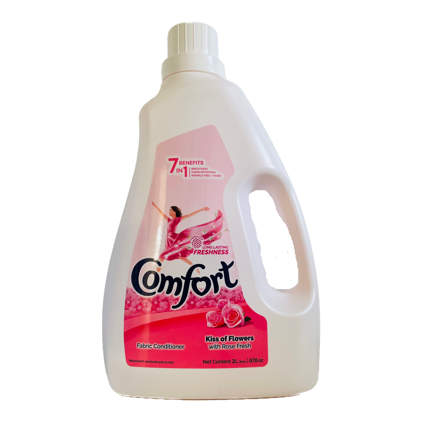 Comfort 2 Litre Fabric Softener - Kiss Of Flowers Rose Fresh — Super Savvy Savings